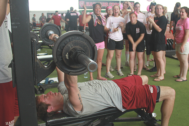 Bench pressing for a cure — Harvard Gazette
