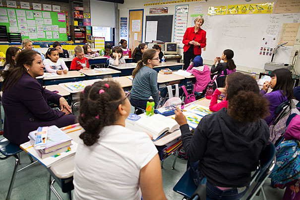 President is principal for a day — Harvard Gazette